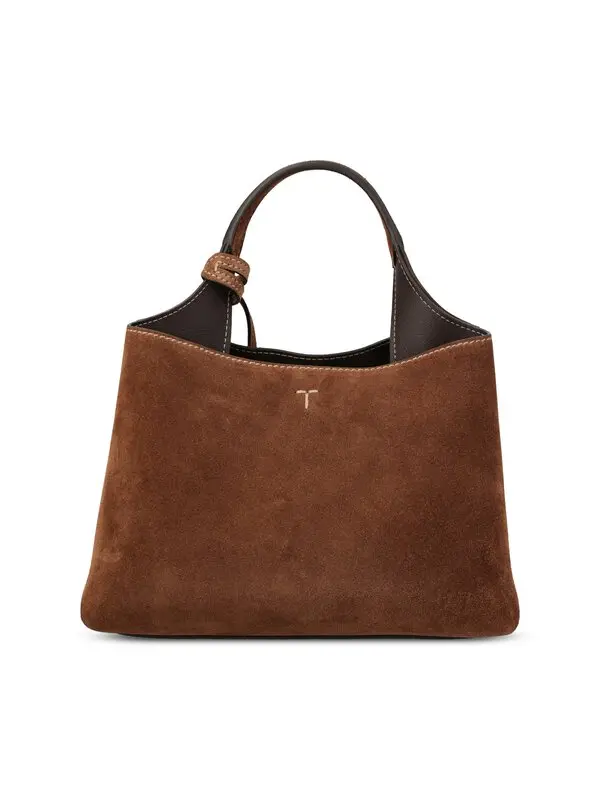 TOD'S T Timeless Suede Tote Bag