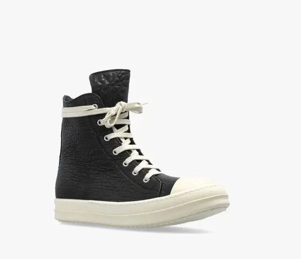Rick Owens Round-toe High-top Casual Shoes