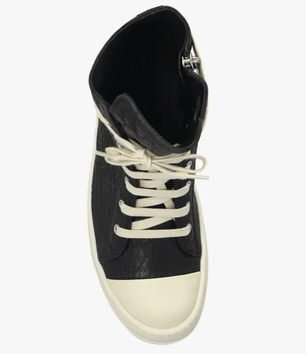 Rick Owens Round-toe High-top Casual Shoes