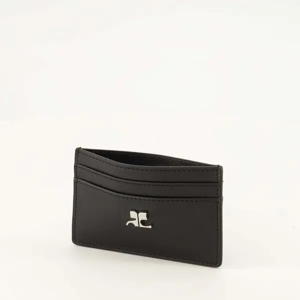 COURREGES Ac Logo-plaque Leather Cardholder
