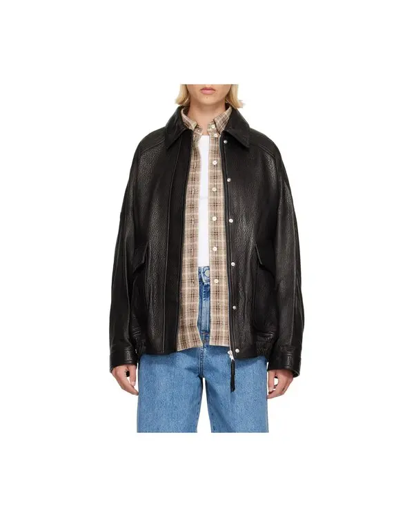 RÓHE Long Sleeve Leather Jacket