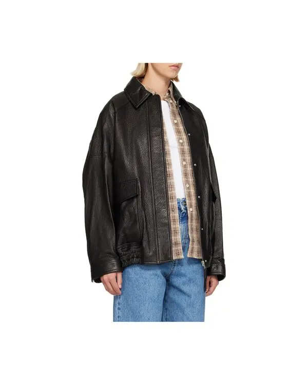 RÓHE Long Sleeve Leather Jacket