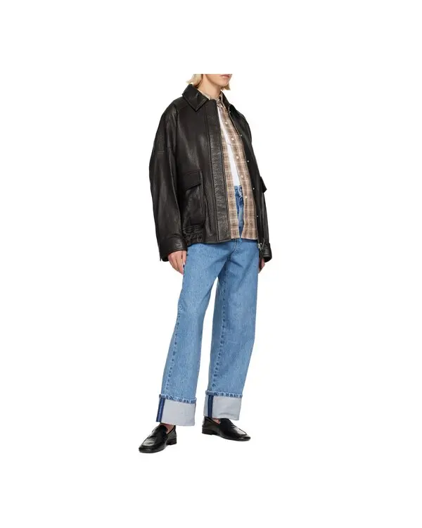RÓHE Long Sleeve Leather Jacket