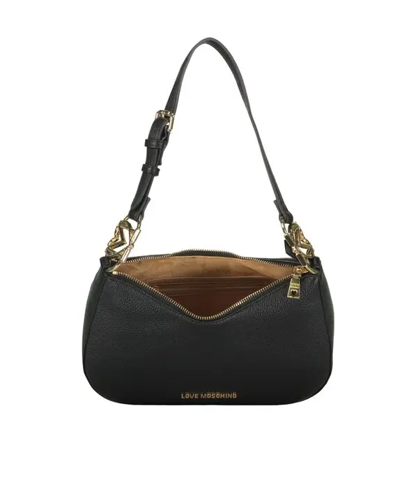 Moschino Curved Zip Shoulder Bag