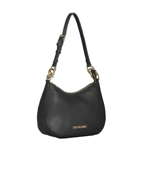 Moschino Curved Zip Shoulder Bag