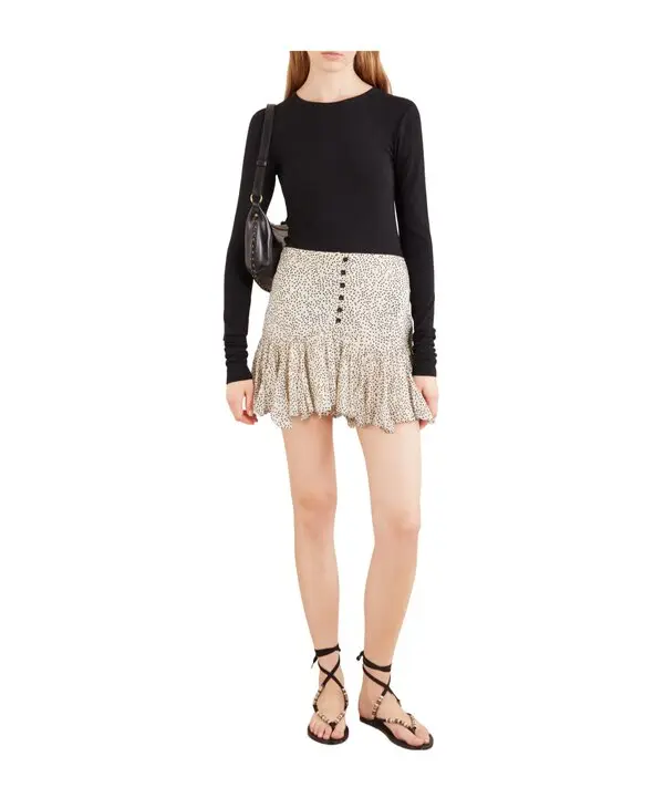 Isabel Marant Étoile Polka Dot Mini Skirt - White