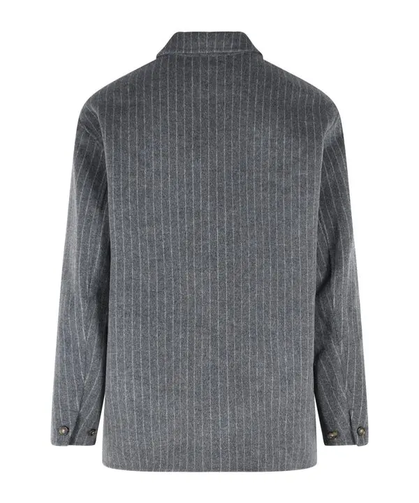 Drole De Monsieur Drôle De Pinstripe Overshirt
