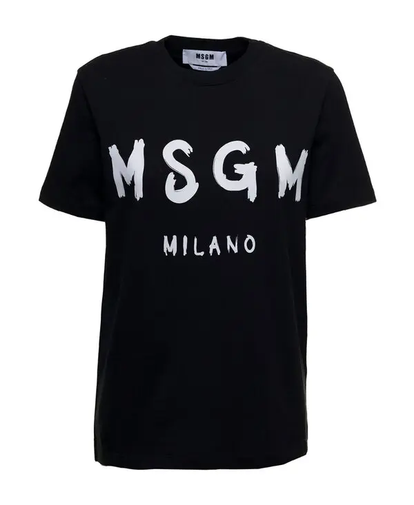 MSGM An Open-necked Shirt - Black