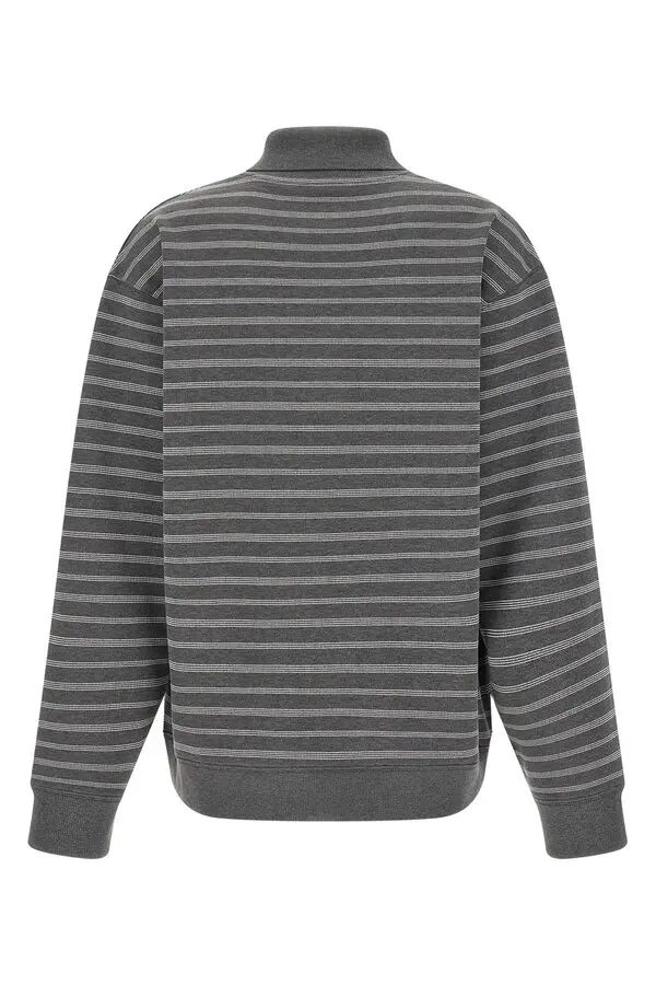 Miu Miu Striped Collared Sweatshirt