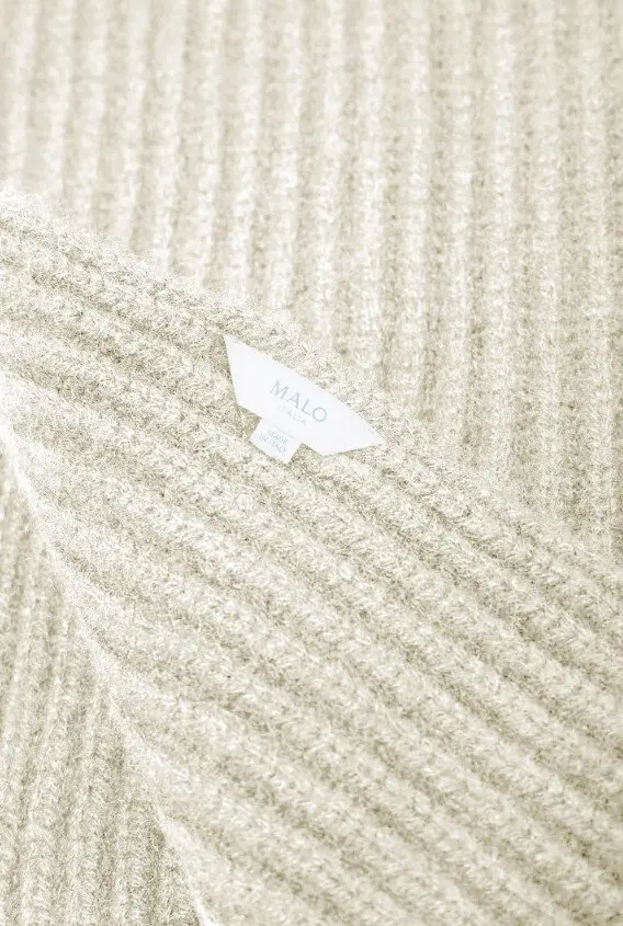Malo Ribbed Knit Scarf