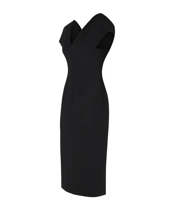 JIL SANDER V-neck Short-sleeve Dress