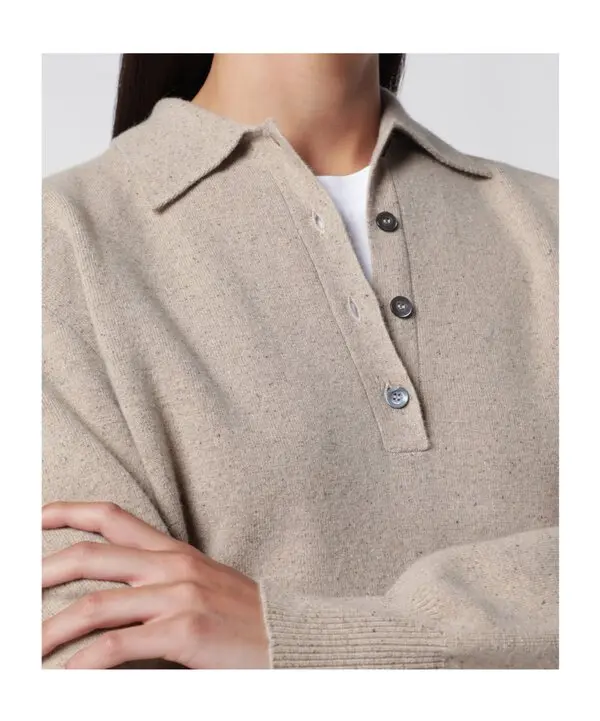 RÓHE Long-sleeved Polo Shirt