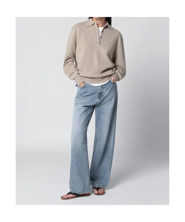 RÓHE Long-sleeved Polo Shirt