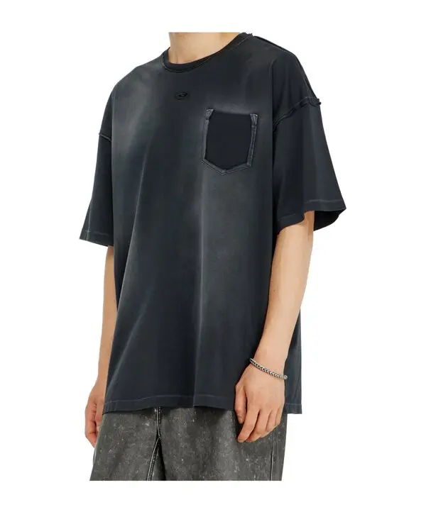 DIESEL® T-pock Pocket T-shirt - Black