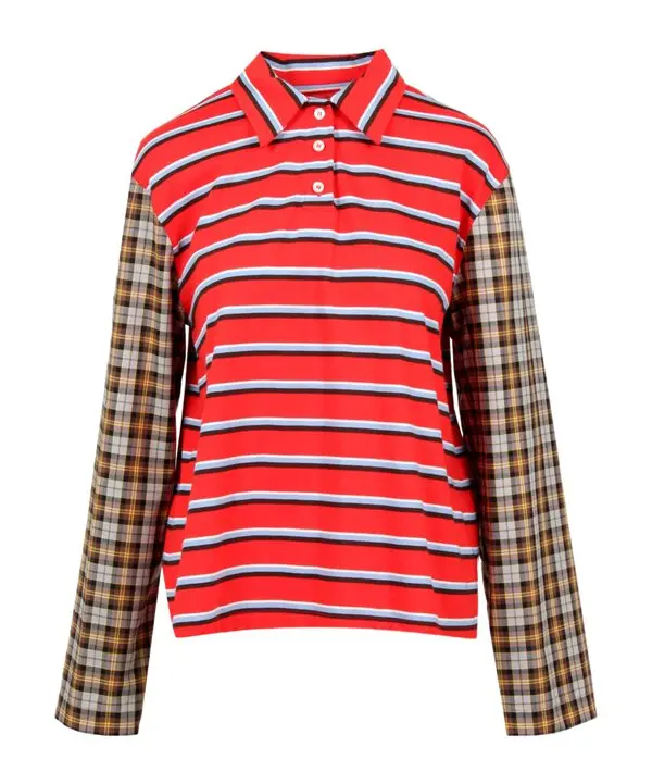 MSGM Striped Polo Shirt