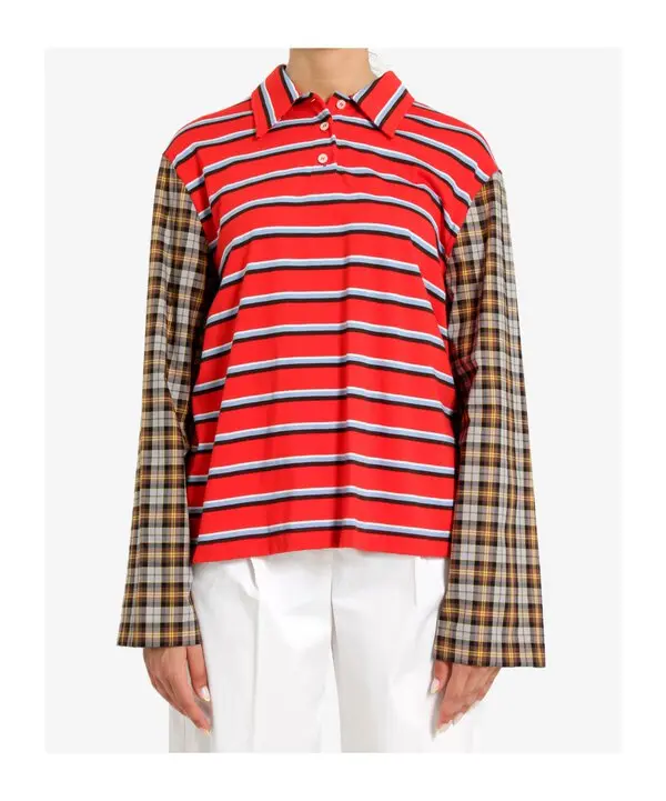 MSGM Striped Polo Shirt
