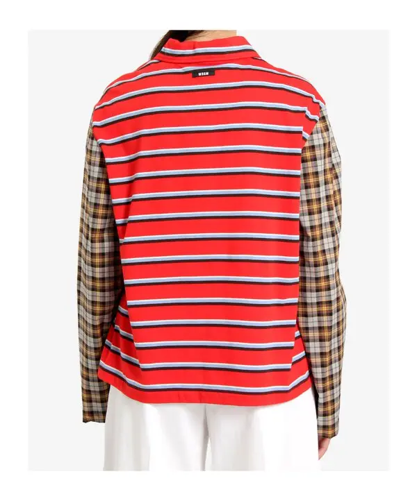 MSGM Striped Polo Shirt