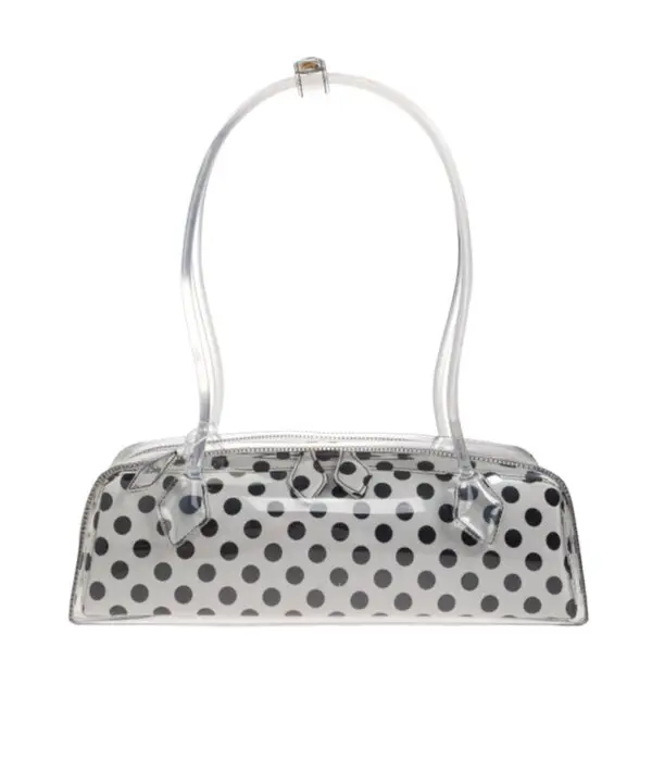 Alaïa Le Teckel Polka-dot Shoulder Bag - Grey