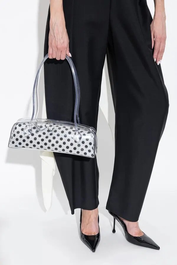 Alaïa Le Teckel Polka-dot Shoulder Bag