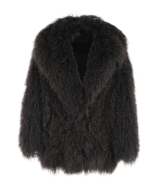 BLANCHA Long Sleeve Fur Jacket