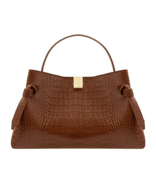 Yuzefi Gyoza Embossed Sierra Leather - Brown
