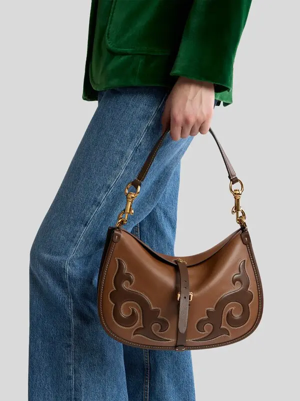Etro Pony Buckle Shoulder Bag