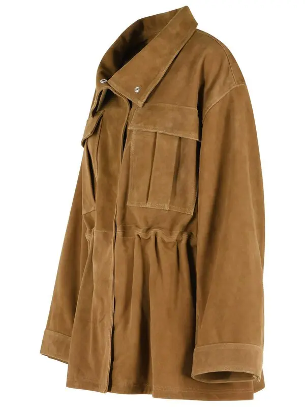 RÓHE Sculptural Suede Jacket