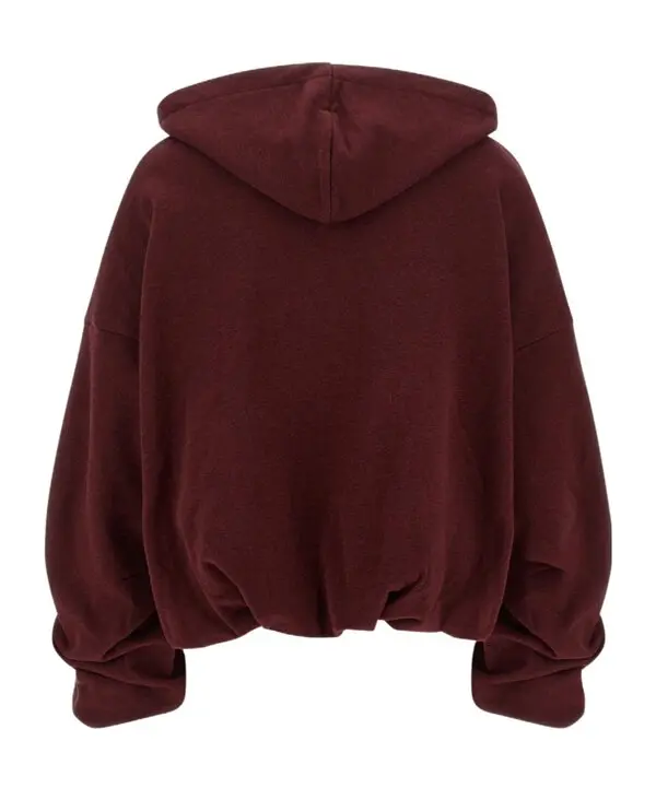 Dries Van Noten Cropped Hooded Jacket - Wine Red