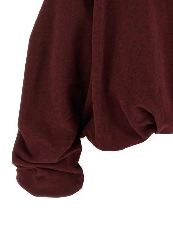 Dries Van Noten Cropped Hooded Jacket - Wine Red