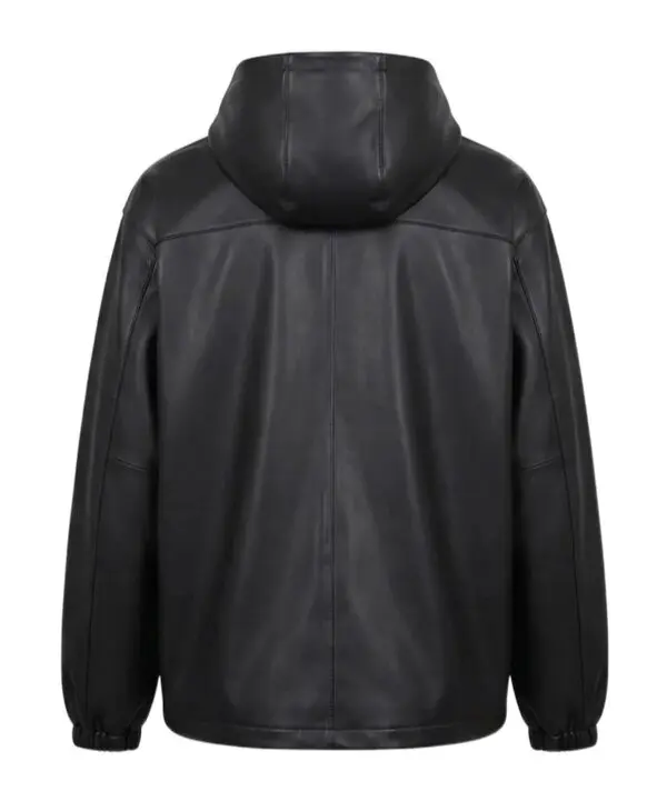 RÓHE Hooded Leather Jacket