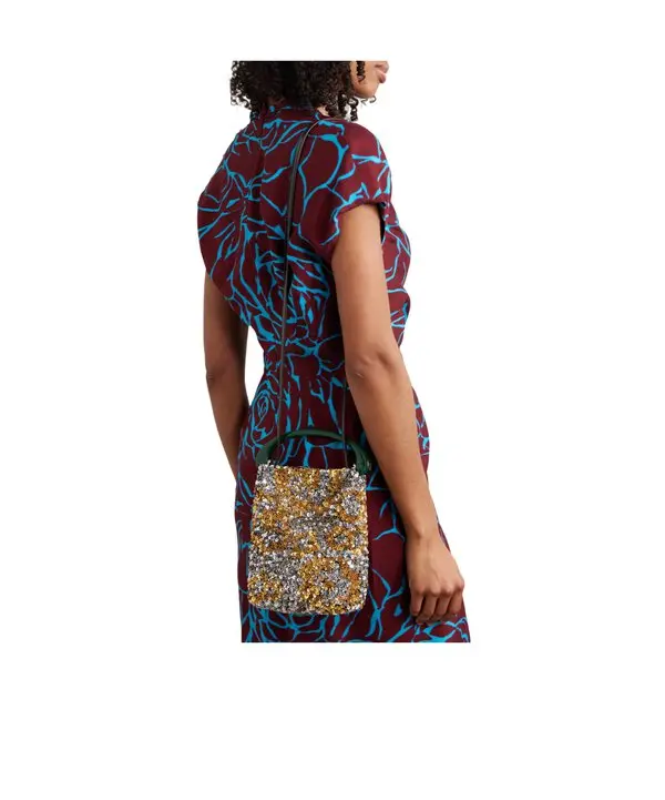 Dries Van Noten Sequin Vertical Handbag