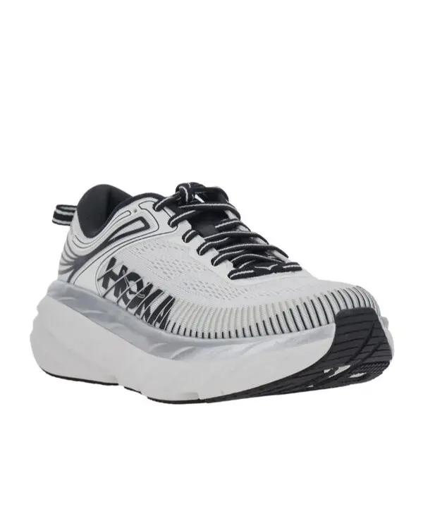 Hoka One One Bondi 7 Lace-up Sneakers - White
