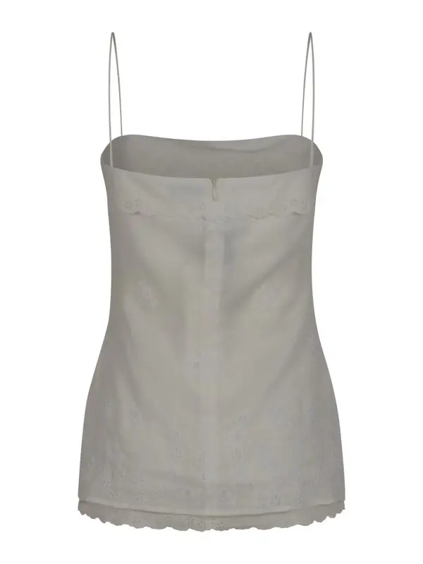 Magda Butrym Embroidered Lace Trim Top