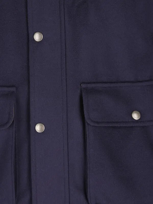 Brunello Cucinelli Snap-front Stand-collar Coat