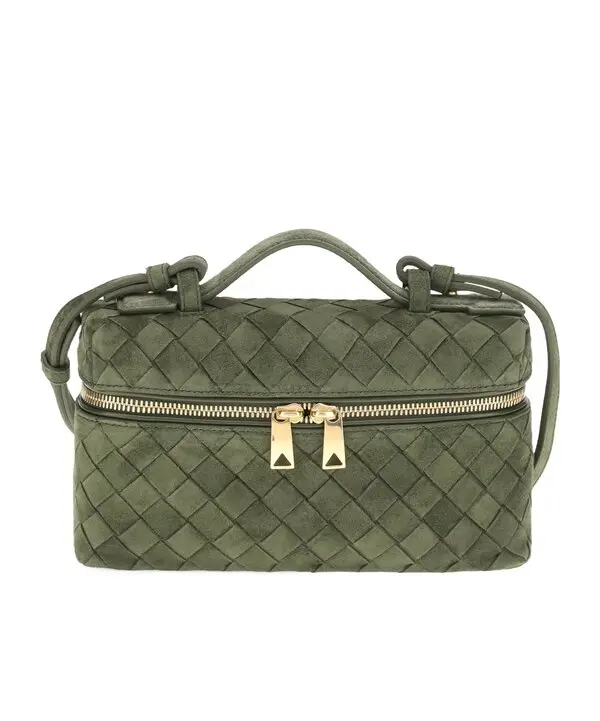 Bottega Veneta Zippered Shoulder Bag - Green