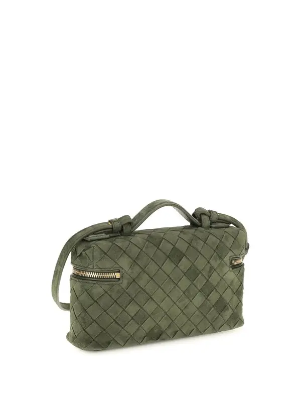 Bottega Veneta Zippered Shoulder Bag - Green