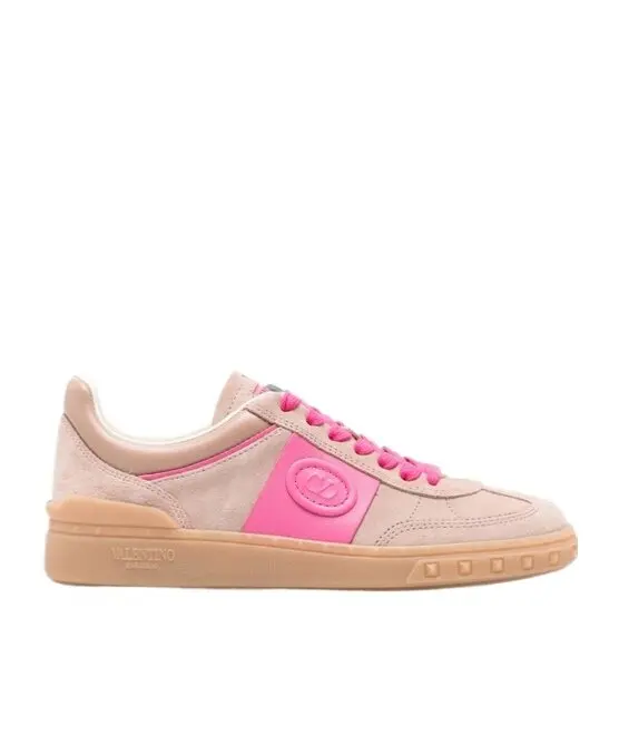 Valentino Garavani Lace-up Low-top Casual Sneakers - Nude