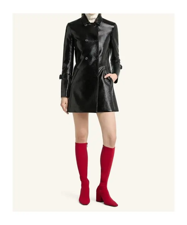 COURREGES Double-breasted Vinyl Coat