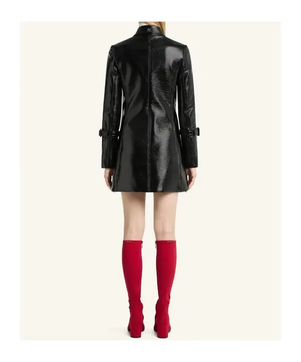 COURREGES Double-breasted Vinyl Coat