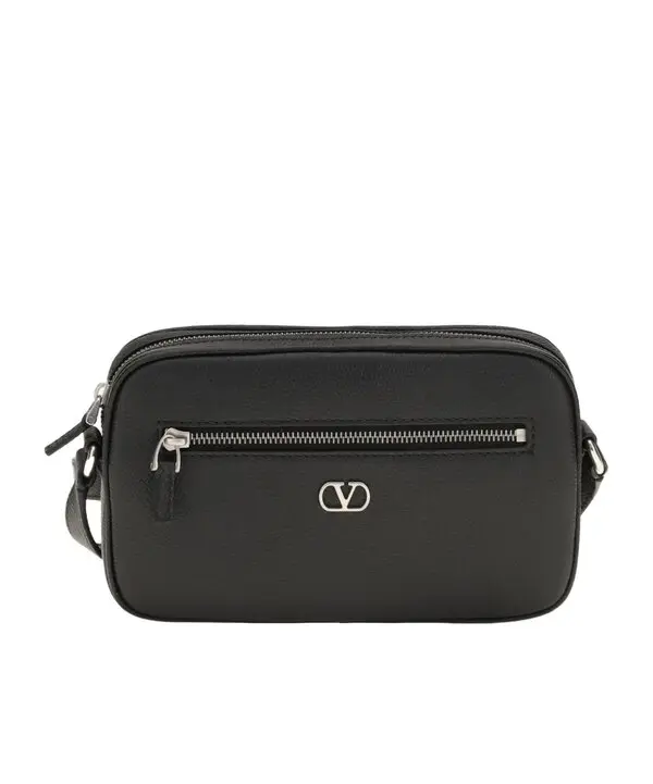 Valentino Garavani Vlogo Zip Messenger Bag - Black