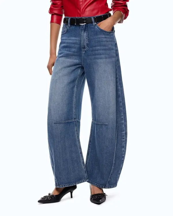 Pinko Faded Panelled Jeans