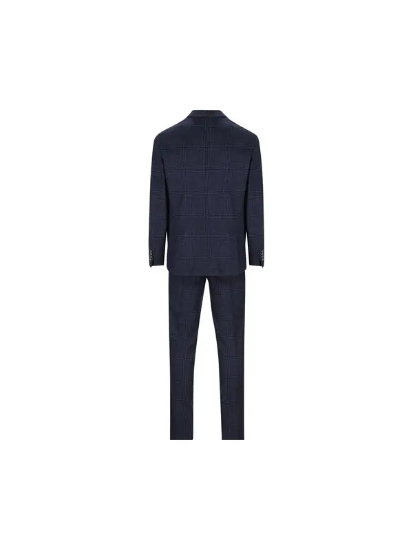 Brunello Cucinelli Double-breasted Checked Suit