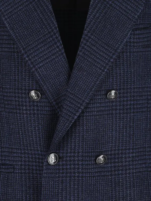 Brunello Cucinelli Double-breasted Checked Suit