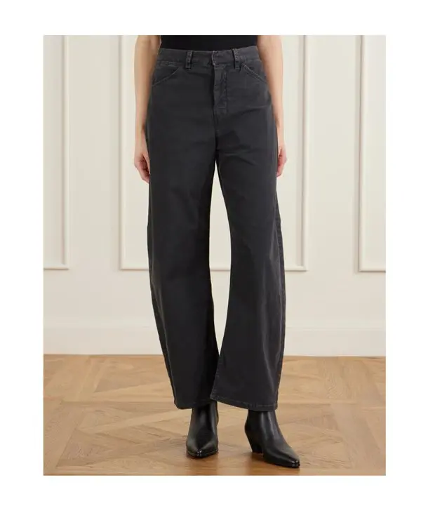 NILI LOTAN Wide Leg Trousers With Belt Loops