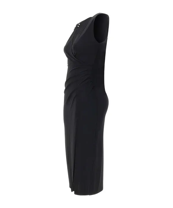 KAOS Draped Wrap Midi Dress