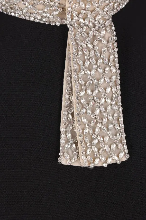 Valentino Garavani Cady Couture Embroidered Dress