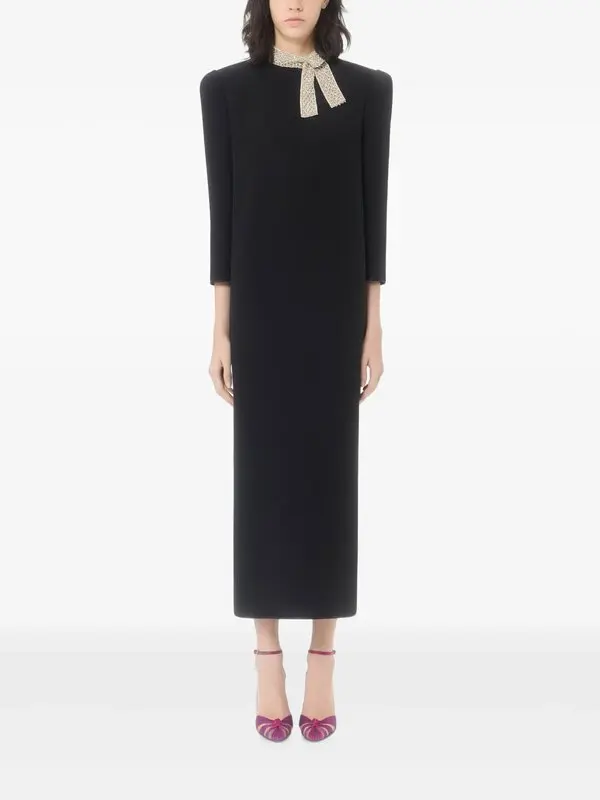 Valentino Garavani Cady Couture Embellished Dress