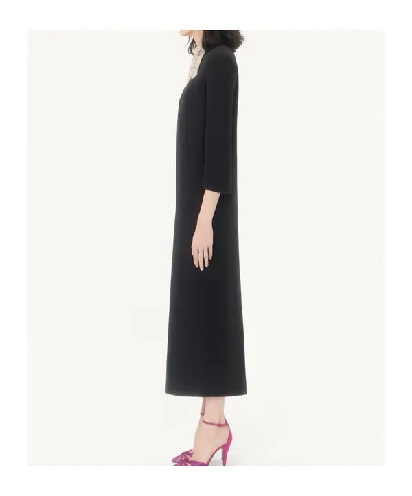 Valentino Garavani Cady Couture Embellished Dress
