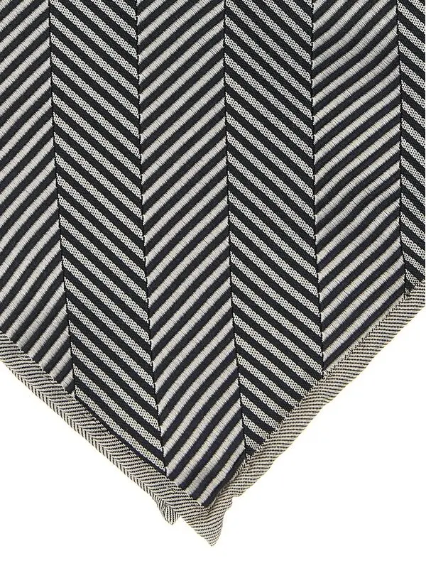 Brunello Cucinelli Chevron-motif Hand-sewn Pocket Square