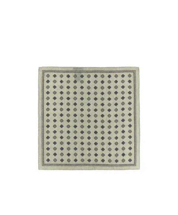 Brunello Cucinelli Geometric-patterned Pocket Square - Nude